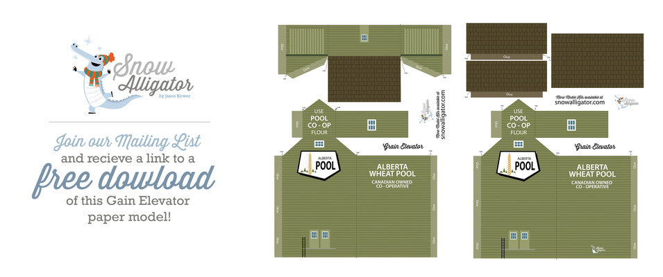 Snow Alligator by Jason Blower